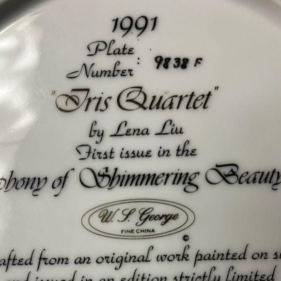 George plate | Wall Decor | 991 Symphony Of Shimmering Beauty Iris ...